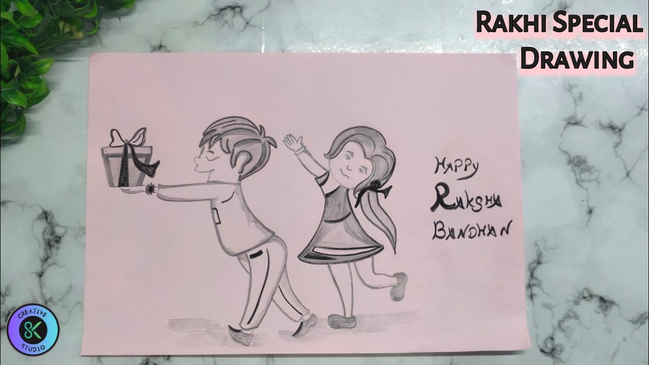 How To Draw Brother And Sister Together // Pencil Sketch Tutorial ...