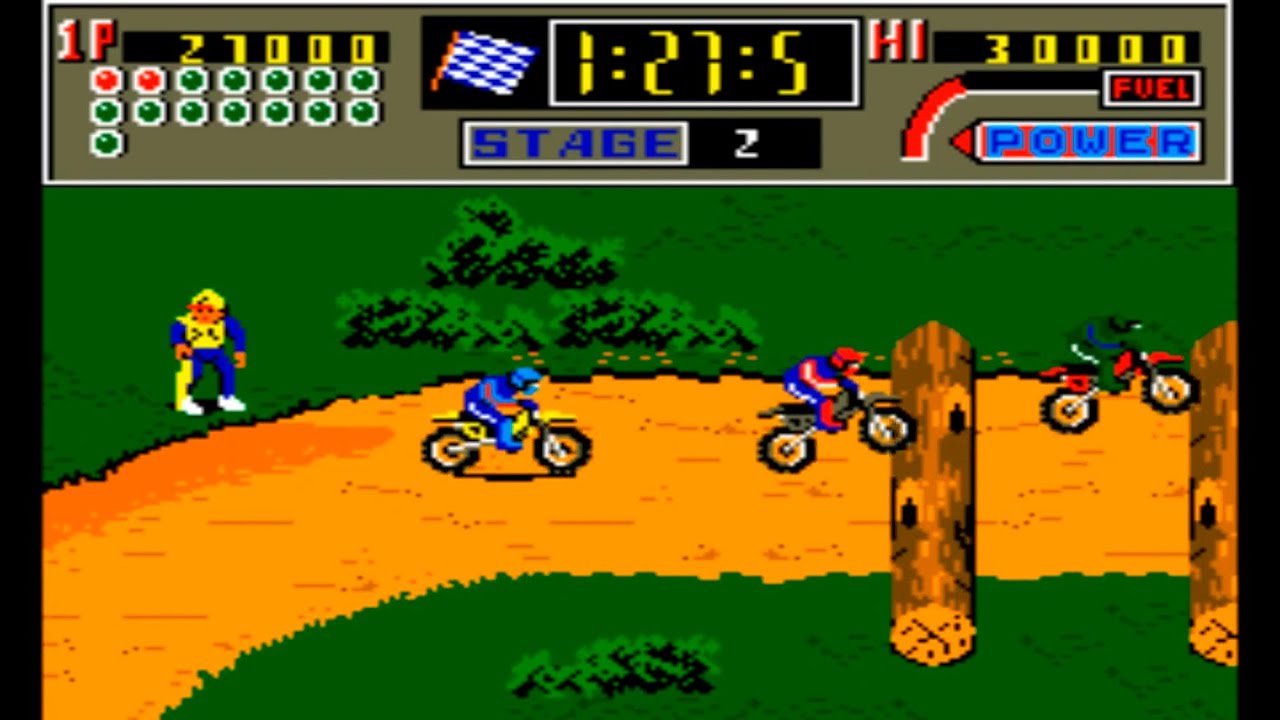 ARCADE - Super Cross II [1986] - YouTube