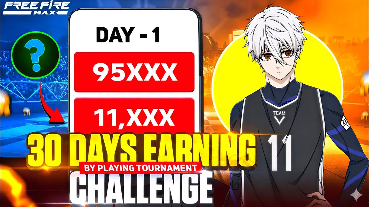 Playing 30 Days Free Fire🤔 Tournament |💀 How Much💸 Can I Earn? | Day 1 ...