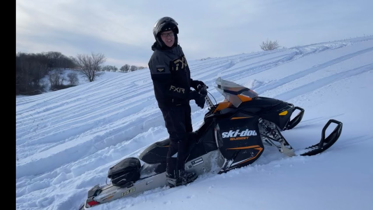 MBRP TRAIL CAN on 2013 skidoo 600 summit carb 01/13/2023 - YouTube