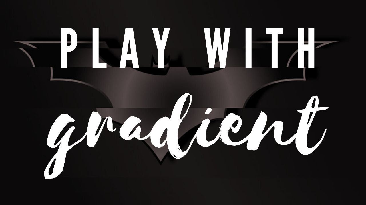 DESIGN YOUR OWN BATMAN LOGO USING GRADIENT TOOL. - YouTube