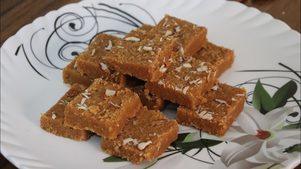 Danedar Mohanthal Recipe || Gujarati Mohanthal || Danedar Besan ki ...