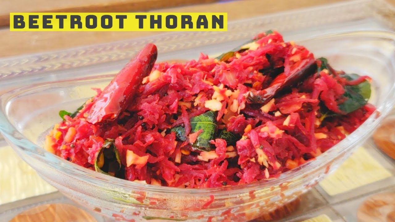 Kerala Style Beetroot Stir Fry Recipe | Sadya Style Beetroot Thoran ...