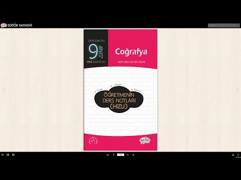 9. Sınıf Coğrafya Öğretmenin Ders Notları (Hızlı)