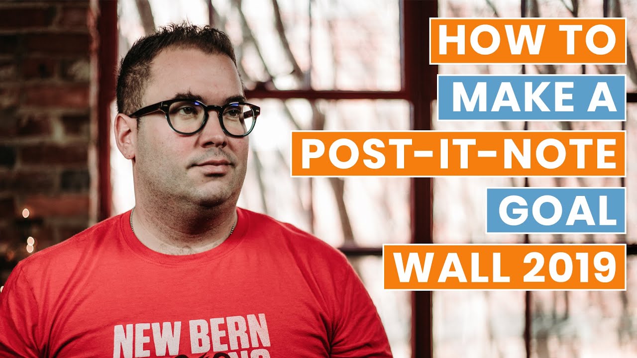 Making A Post-It Note Goal Wall | VLOG Episode 1 - YouTube