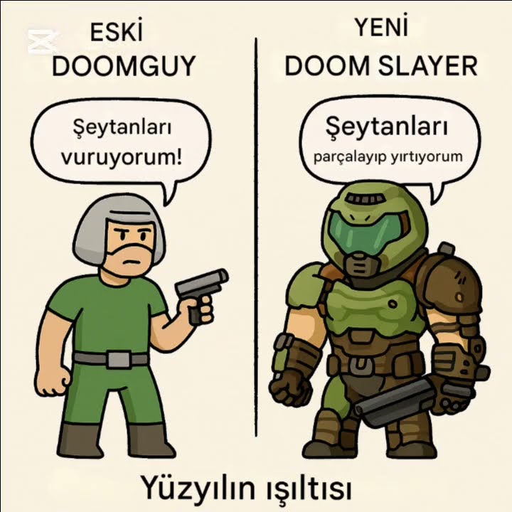 Doom Guy’ın Değişimi: Eski Mi Yeni Mi? #doom #actiongames #doomslayer # ...