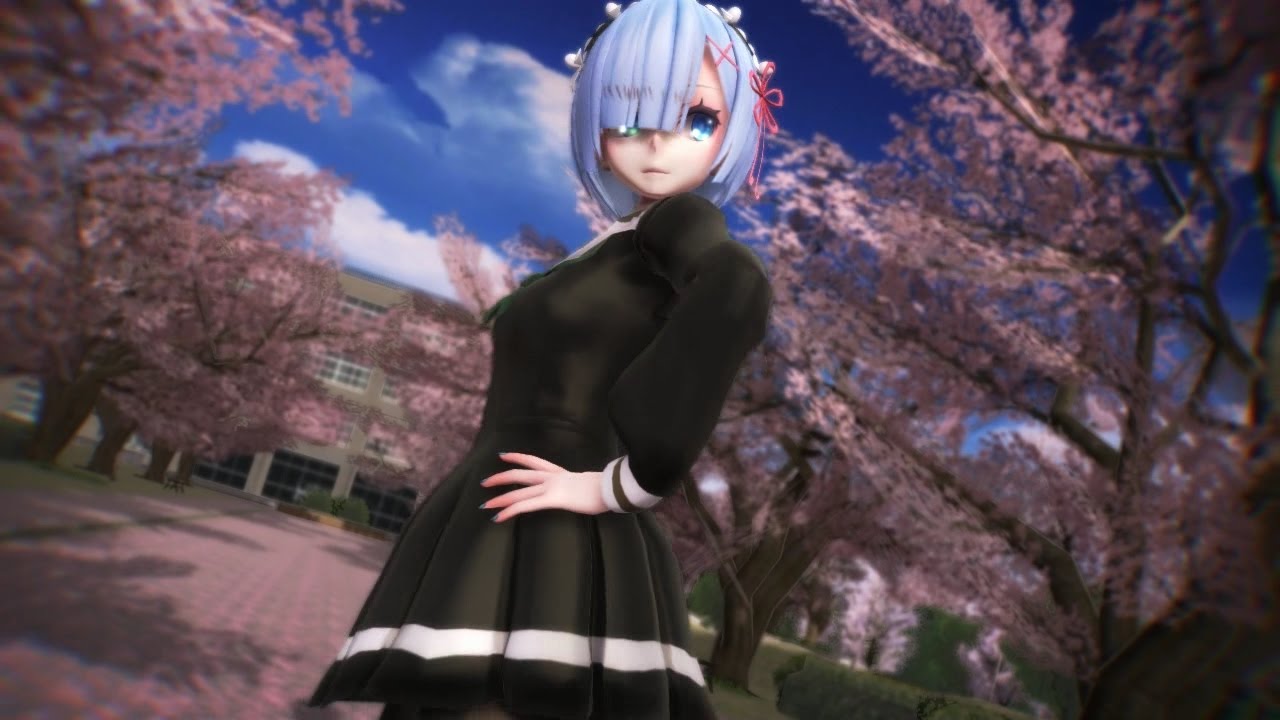 【MMD Re:Zero】 Hi-fi Raver 【レム - Rem School Uniform ver.】 - YouTube