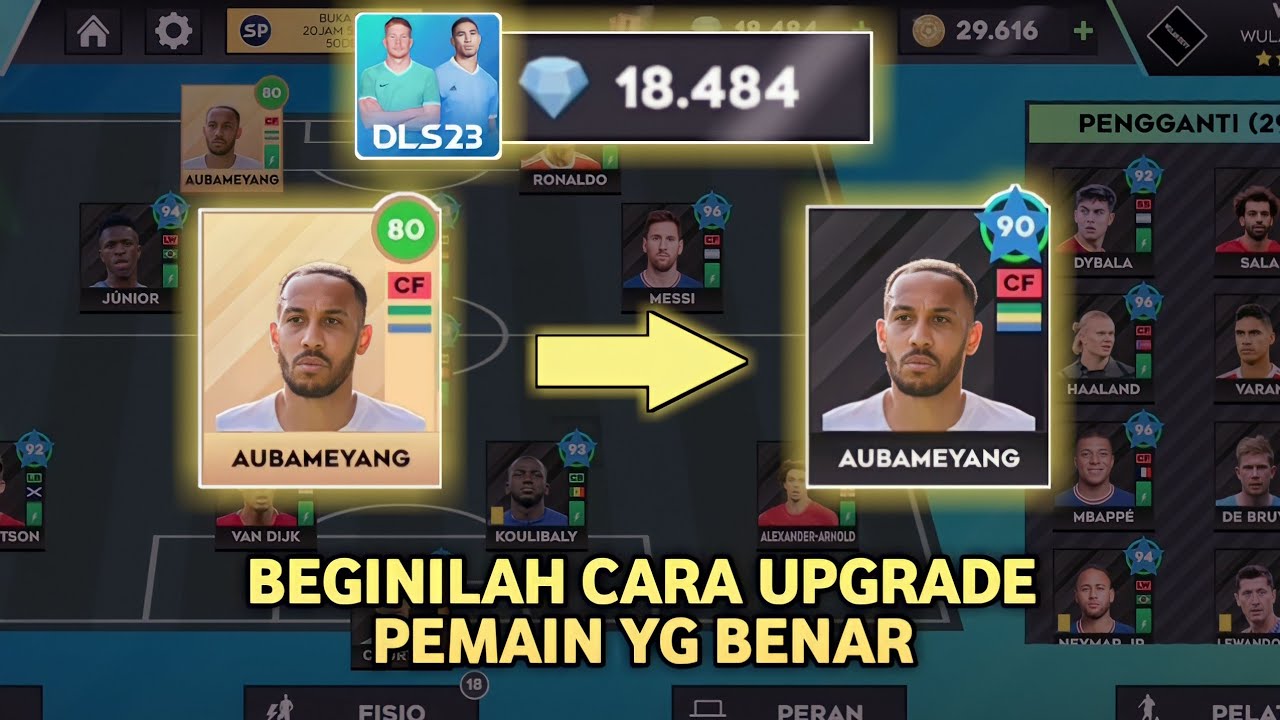 CARA UPGRADE PEMAIN YANG BENAR DAN SUPAYA TIDAK GAGAL DI DLS 2023 ...