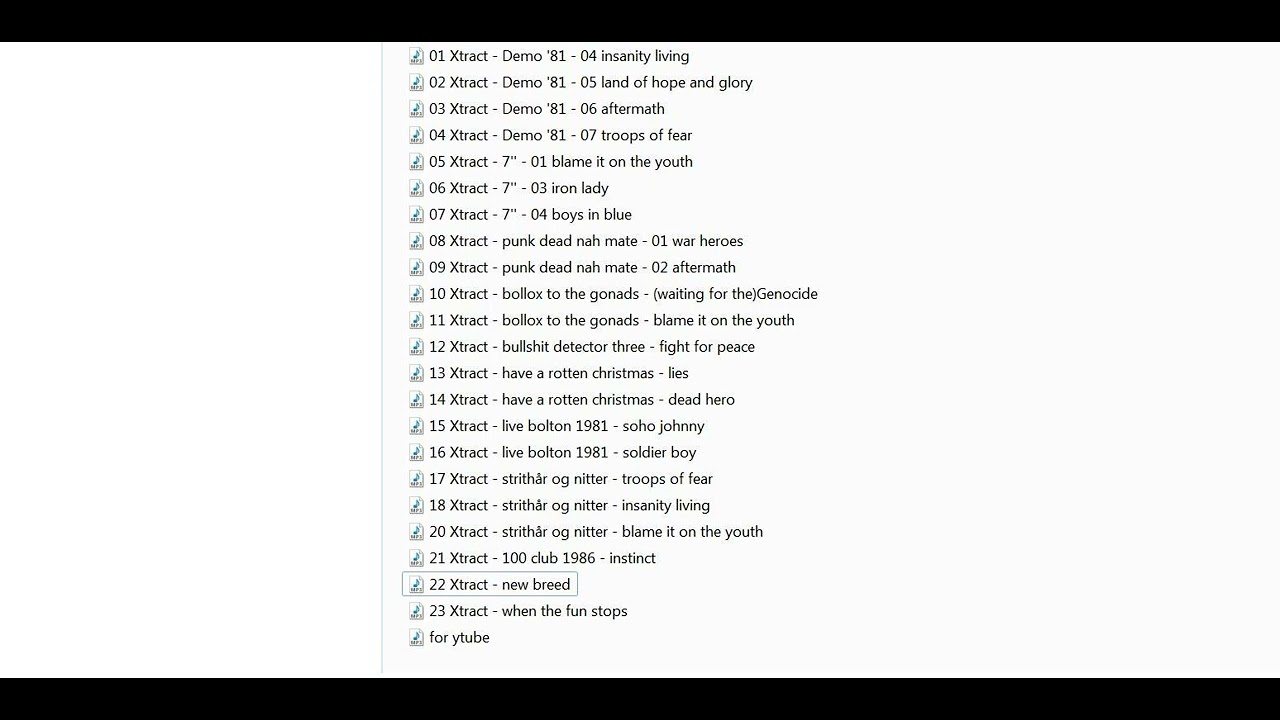 Xtract - uk82 punk 1981-1986 - YouTube