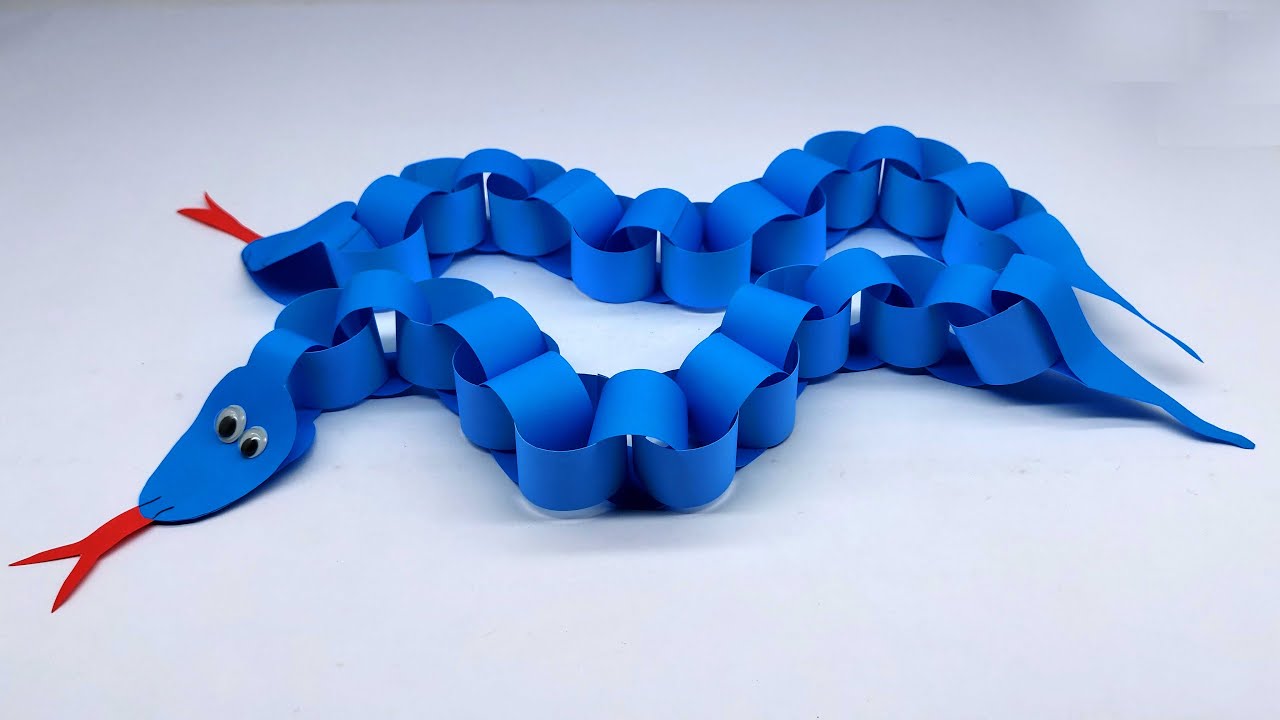 Easy Origami Snake - Amazing Paper Snake - Moving paper toys - YouTube