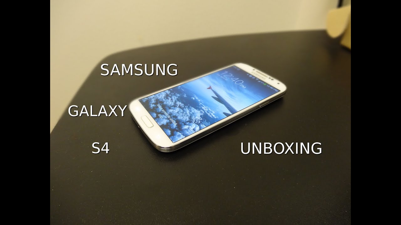 Samsung Galaxy S4 - Unboxing (White AT&T) - YouTube