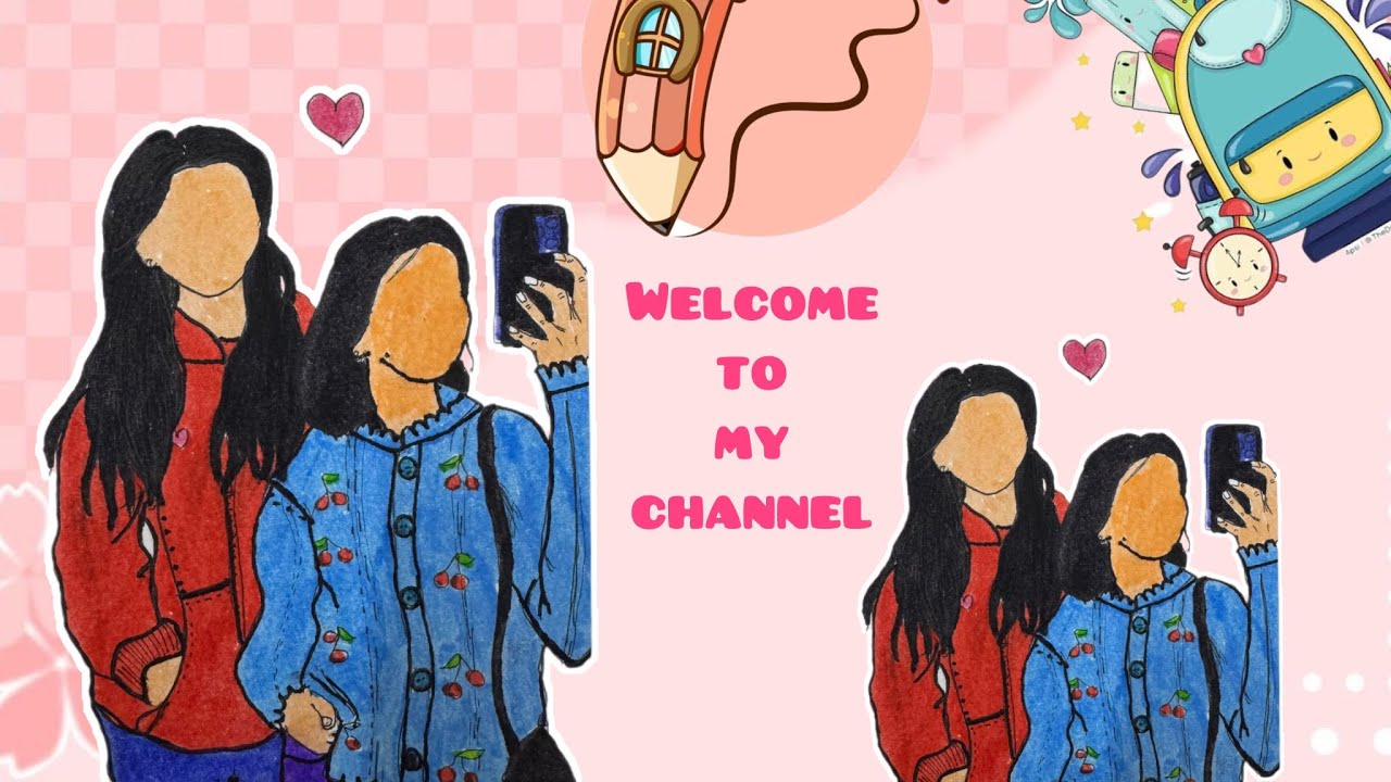 Trending Faceless portrait // Easy Handmade cartoon illustration ...