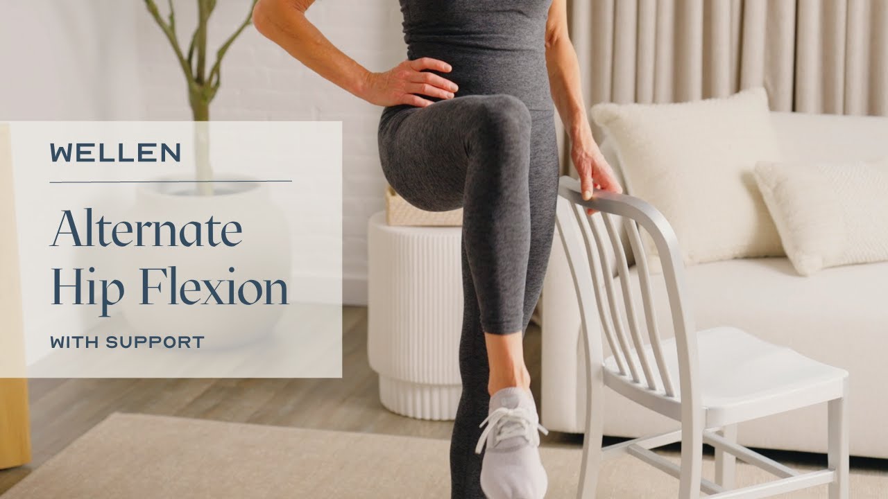 Standing Alternate Hip Flexion with Support - Strength Exercise ...