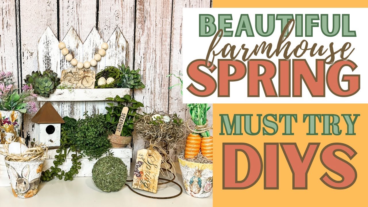 🪴NEW🪴 FARMHOUSE SPRING DIYS YOU HAVE TO TRY - YouTube
