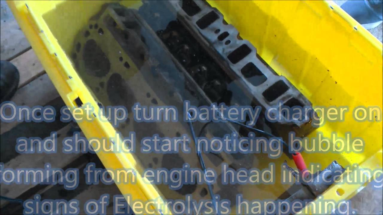 Engine cleaning & Electrolysis - YouTube