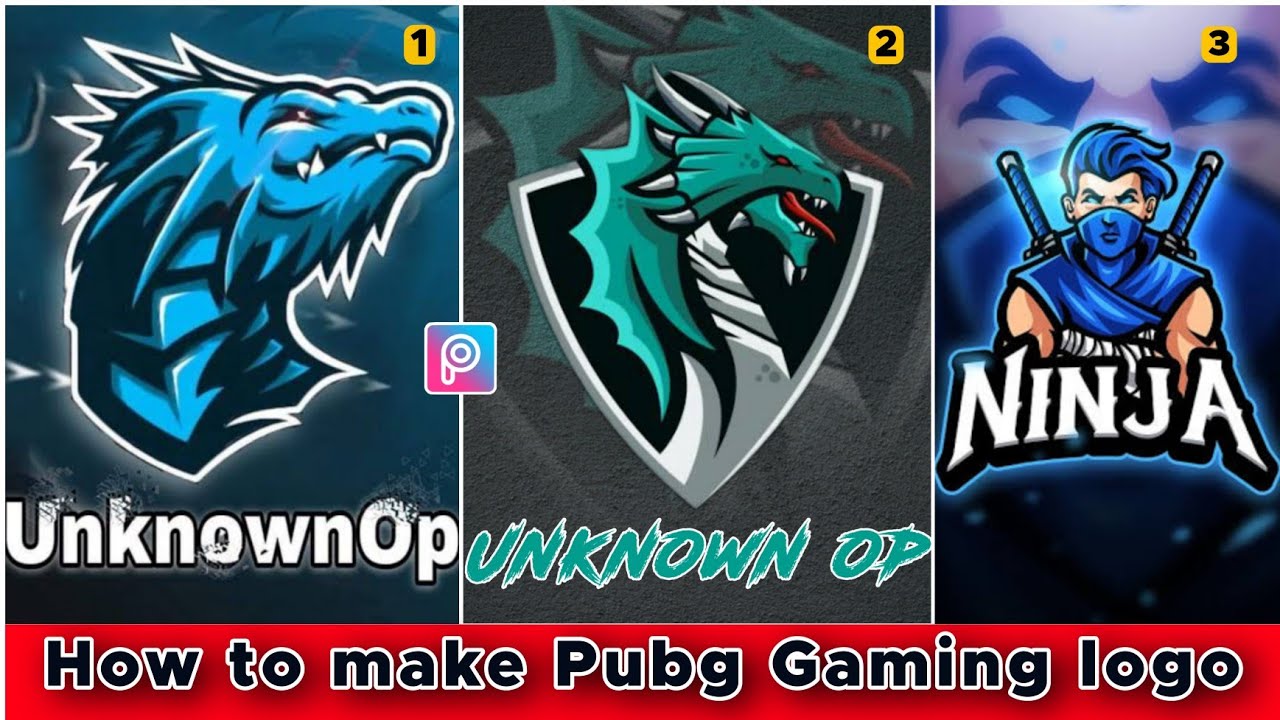 How to make PUBG & BGMI Logo like @UnknownOp. in picsart || Create Logo ...