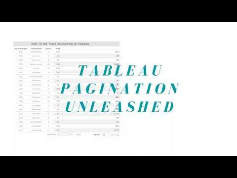 Tableau Tutorial: Mastering Data Pagination - Step-by-Step Guide! - YouTube