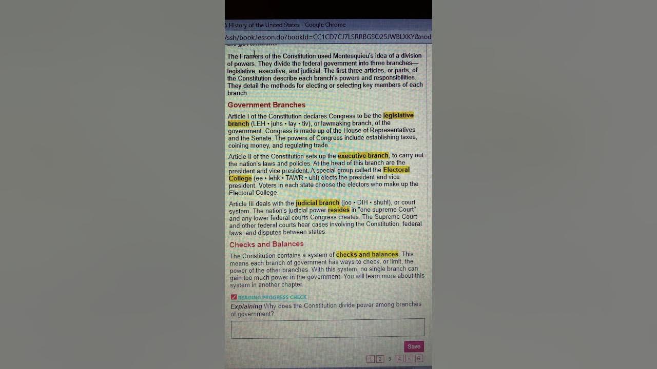 Chapter 7 Lesson 3 (MS) A New Plan of Government - YouTube