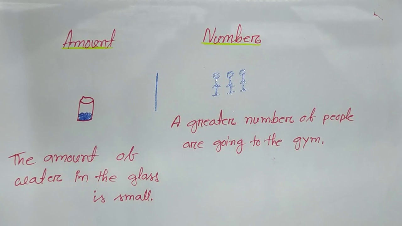 How to use Amount and Number. - YouTube