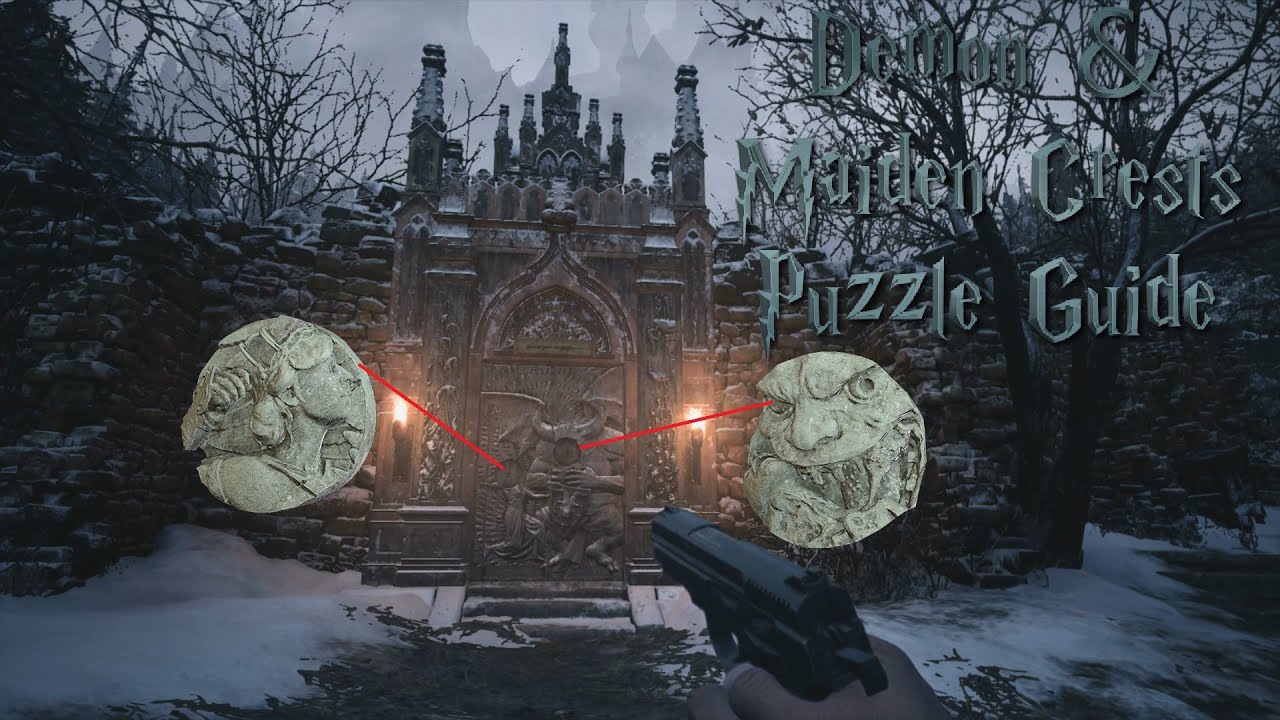 Resident Evil Village Graveyard Demon & Maiden Crests Puzzle Guide ...