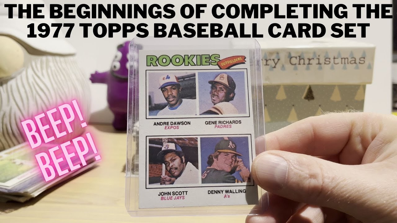The Beginnings of Completing the 1977 Topps Baseball Card Set - YouTube