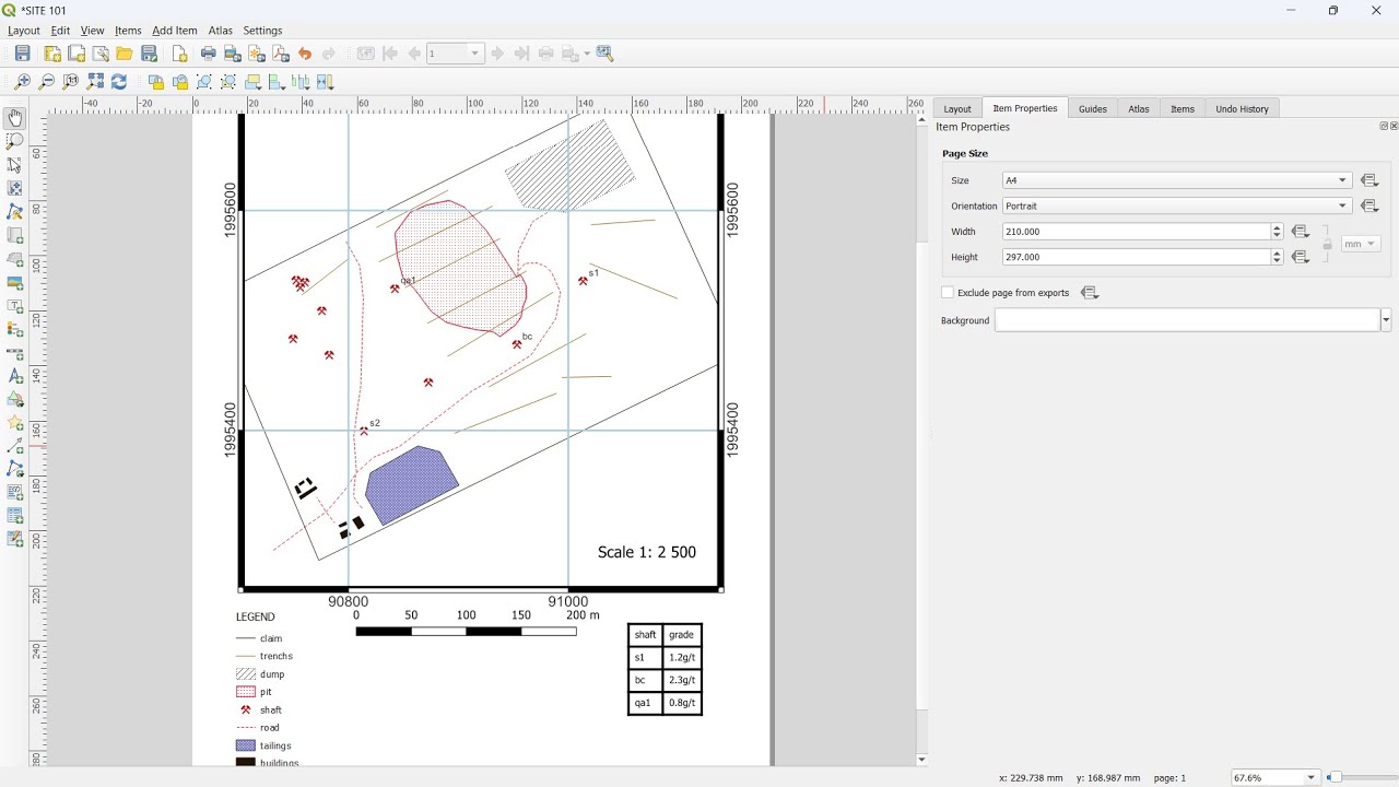 how to add labels and attribute table on a Print Layout in Qgis - YouTube