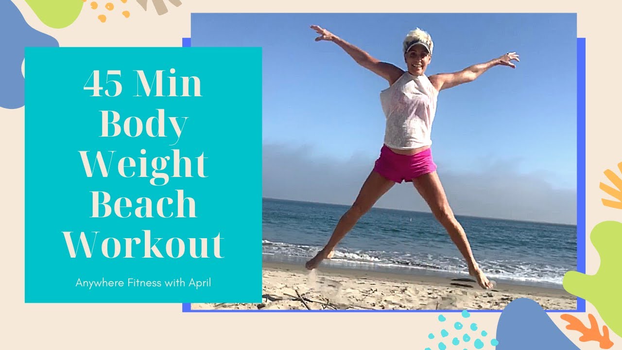 45 min. Body Weight Beach Workout - YouTube