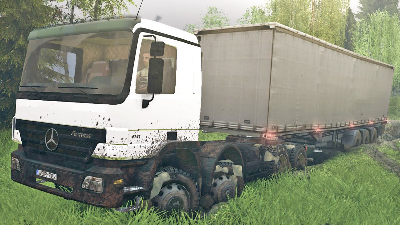 Mercedes Benz Actros na Lama - Spin Tires - YouTube