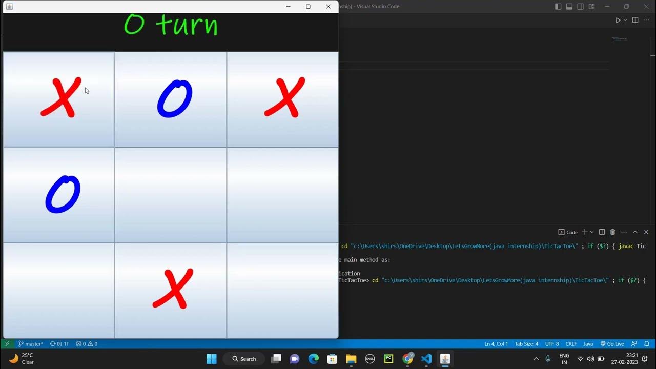 Task-2 :- Create a Tic-Tac-Toe Game || @LetsGrowMore || Java Developer ...