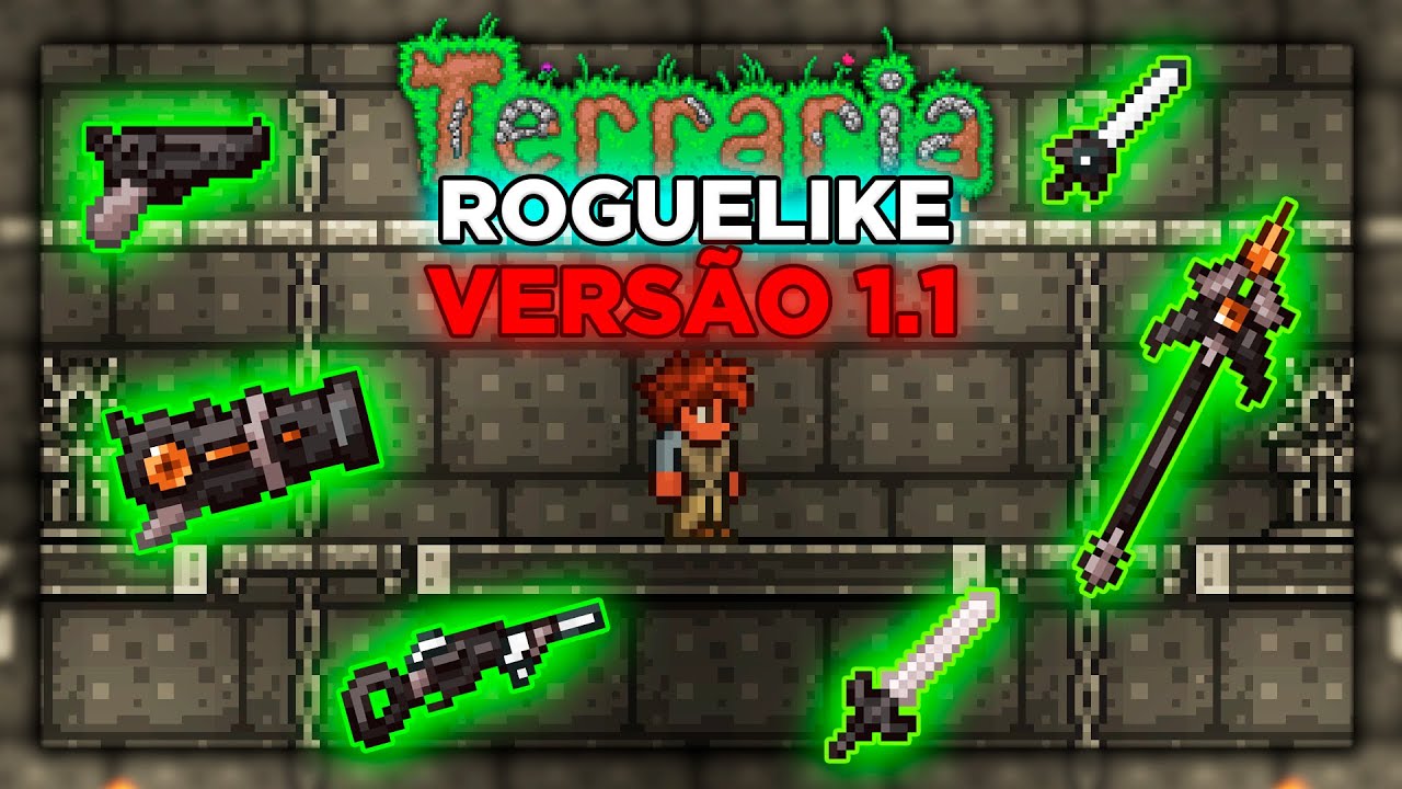 O TERRARIA roguelike ATUALIZOU, Agora tendo VARIOS ITENS NOVOS! - YouTube
