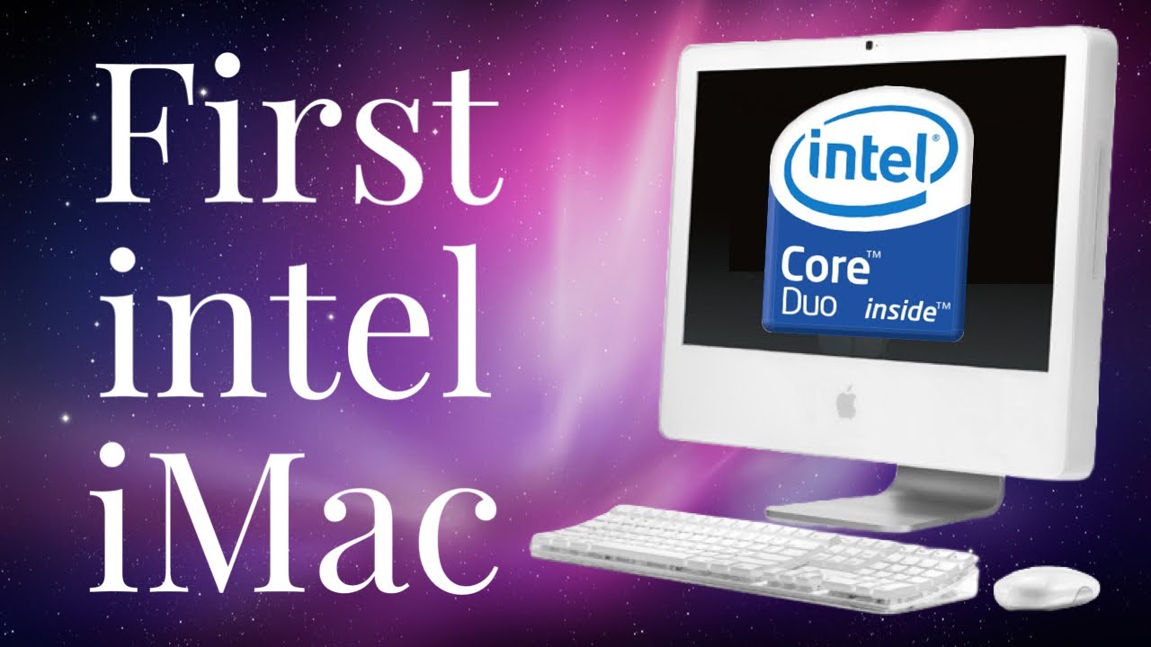 The first iMac with an intel CPU - YouTube