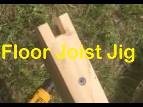 Installing Floor Joists By Yourself with Jig - YouTube