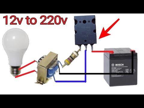 How to make 12v to 220v inverter