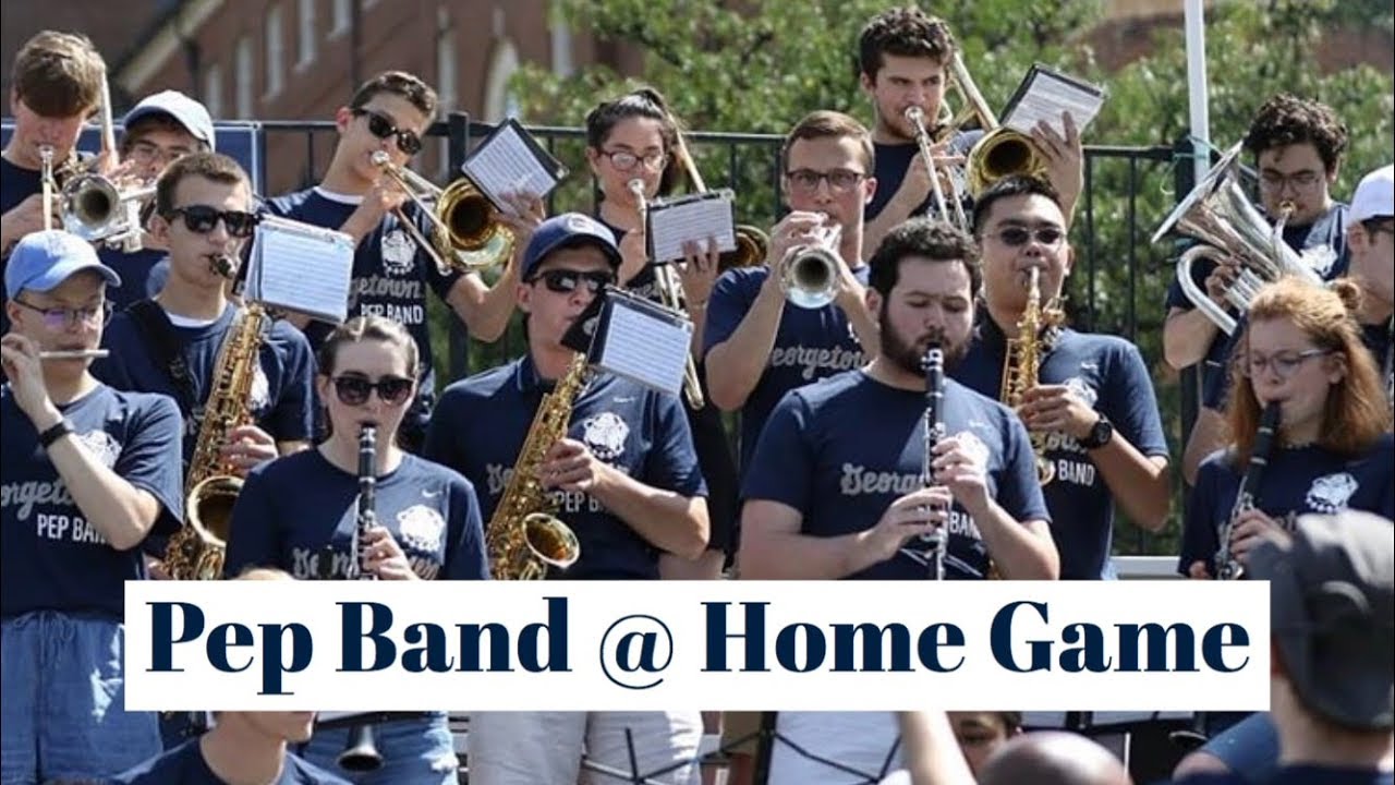 Playing in the Pep Band at Georgetown University - YouTube