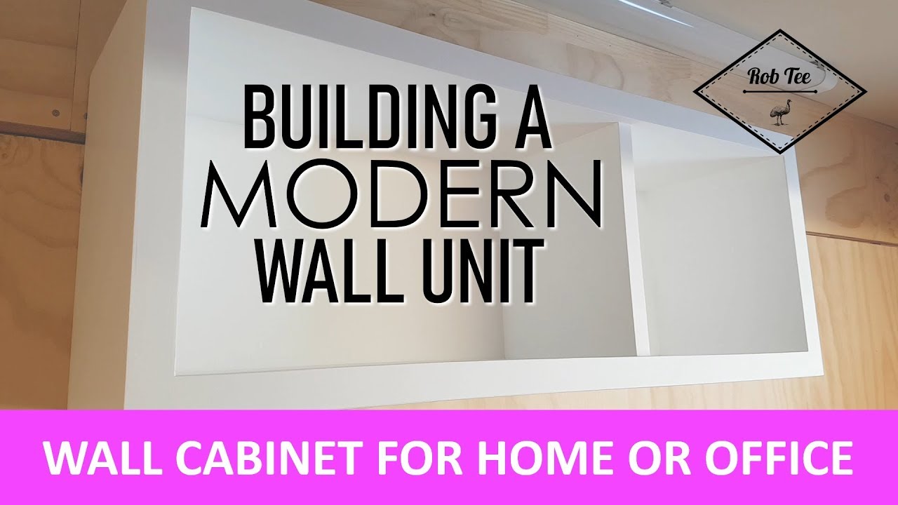 Building a modern wall unit - YouTube