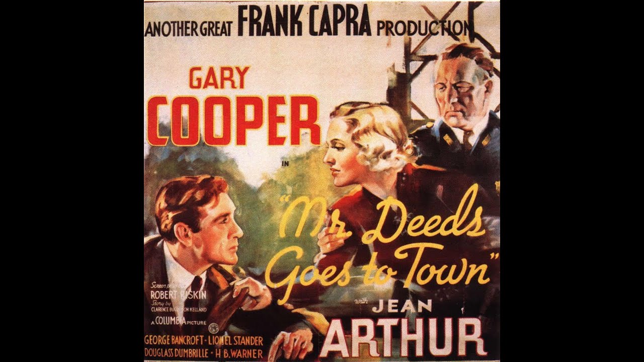 Mr. Deeds Goes To Town 1936 | Gary Cooper Jean Arthur Frank Capra Family Movie Comedy Romance ...