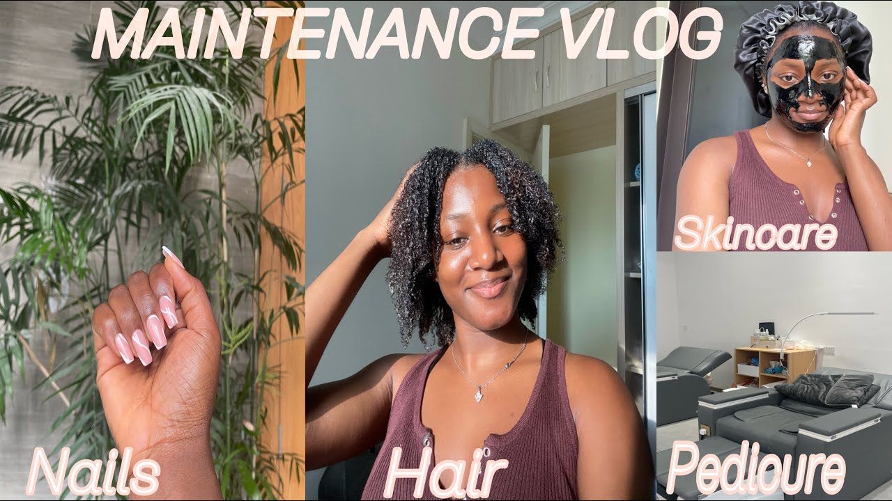 MAINTENANCE VLOG//Nails Hair Skincare shopping #vlog #selfcare - YouTube