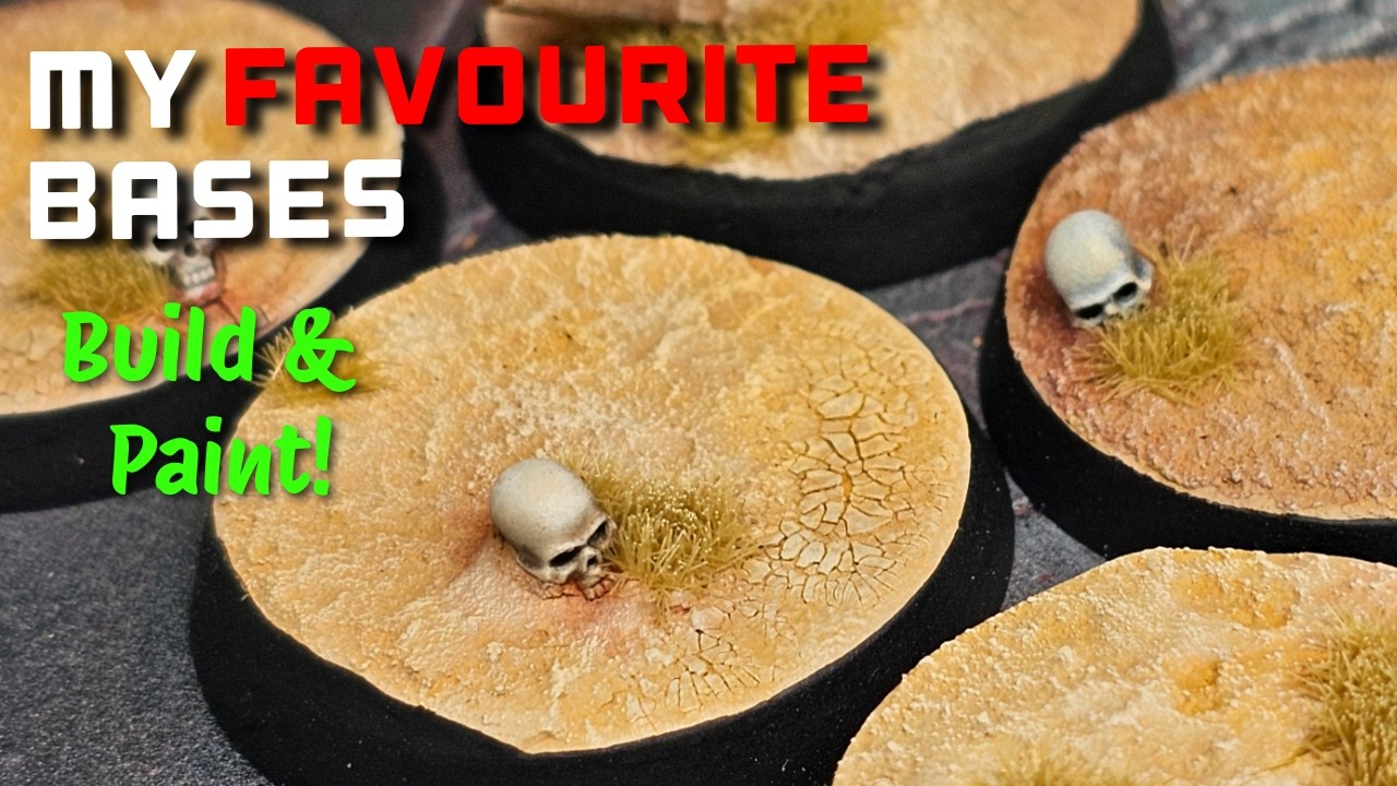 COMBINE your texture paints for instant upgrades! Warhammer Desert Basing - YouTube