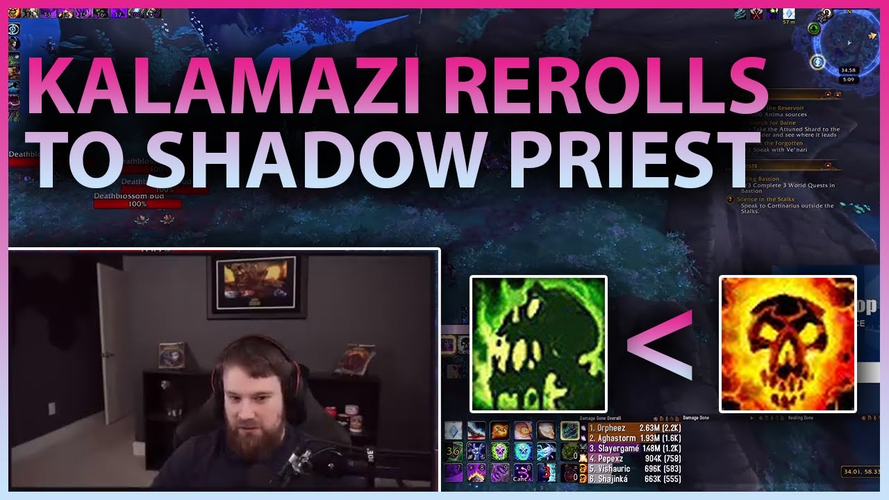 KALAMAZI REROLLS TO SHADOW PRIEST!| Daily WoW Highlights #129 | - YouTube