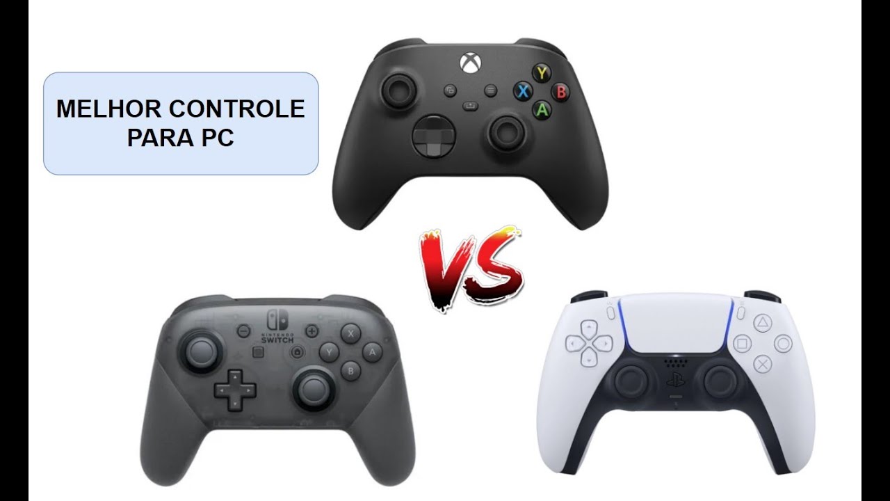 Qual Melhor Controle para PC? Análise - XBOX SERIES - PS5 DUALSENSE - NINTENDO SWITCH PRO ...