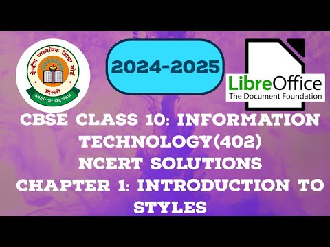 CBSE CLASS 10: INFORMATION TECHNOLOGY (402): N CERT SOLUTIONS: CHAPTER ...