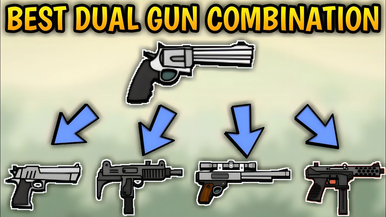 best dual gun combination with magnum in mini militia - YouTube