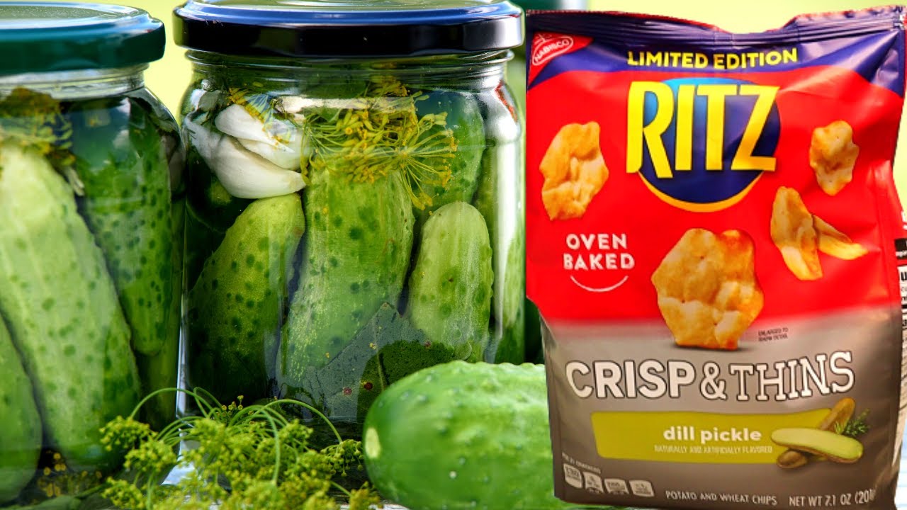 RITZ Crisp & Thins Dill Pickle Chips Limited Edition - YouTube