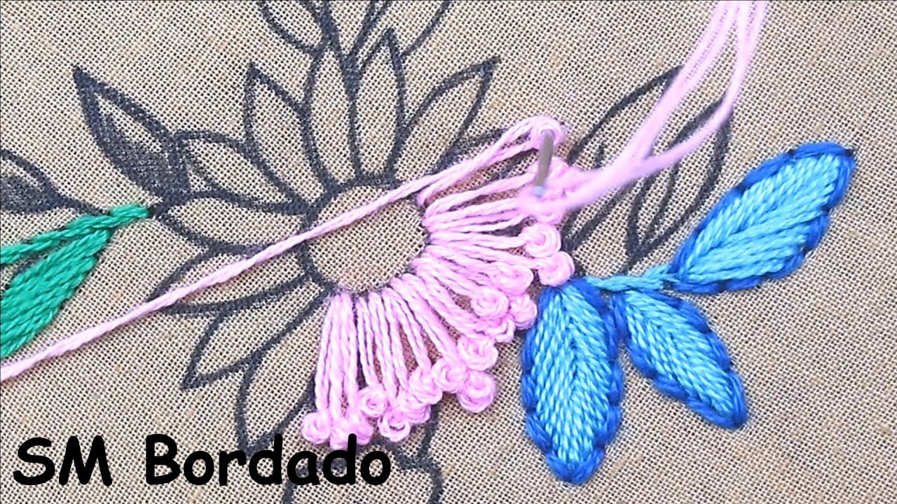 Hand Embroidery Flower Design Pattern, Needle point art New Flower ...