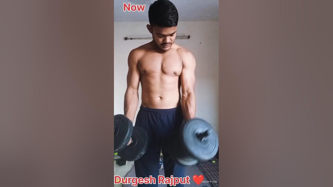 🔥One year body transformation 😯 Durgesh Rajput #shorts#viral#trending#transformation#asiacup2023 ...