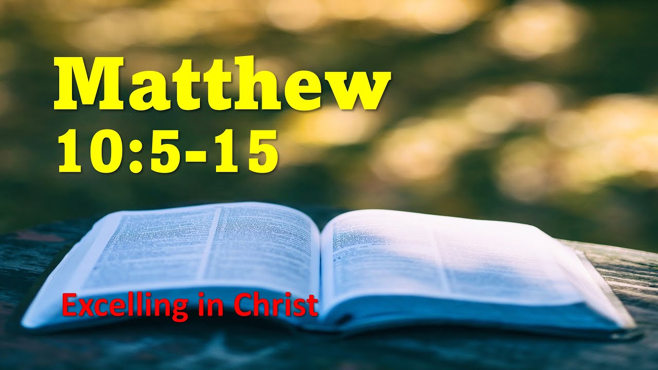 Shake Off the Dust -- Matt 10:5-15 Daily Bible Reading - YouTube