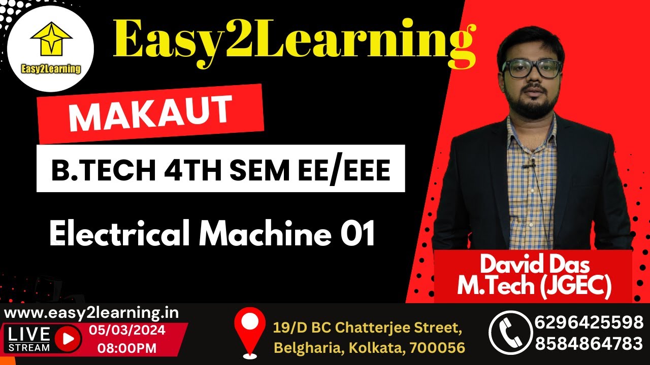 MAKAUT EE/EEE 4th Sem Electrical Machine 01 | Lec 01 Introduction of ...