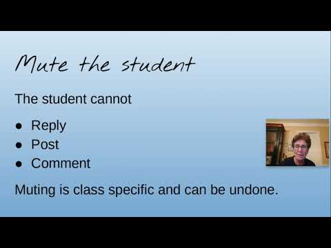 How to mute a student in Google Classroom - YouTube