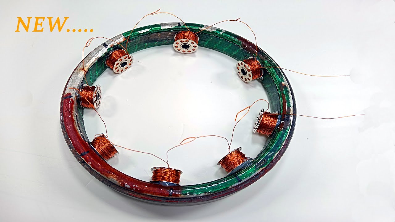 I turn a Ceiling fan Armature into a high power Electricity 230V 1000W ...