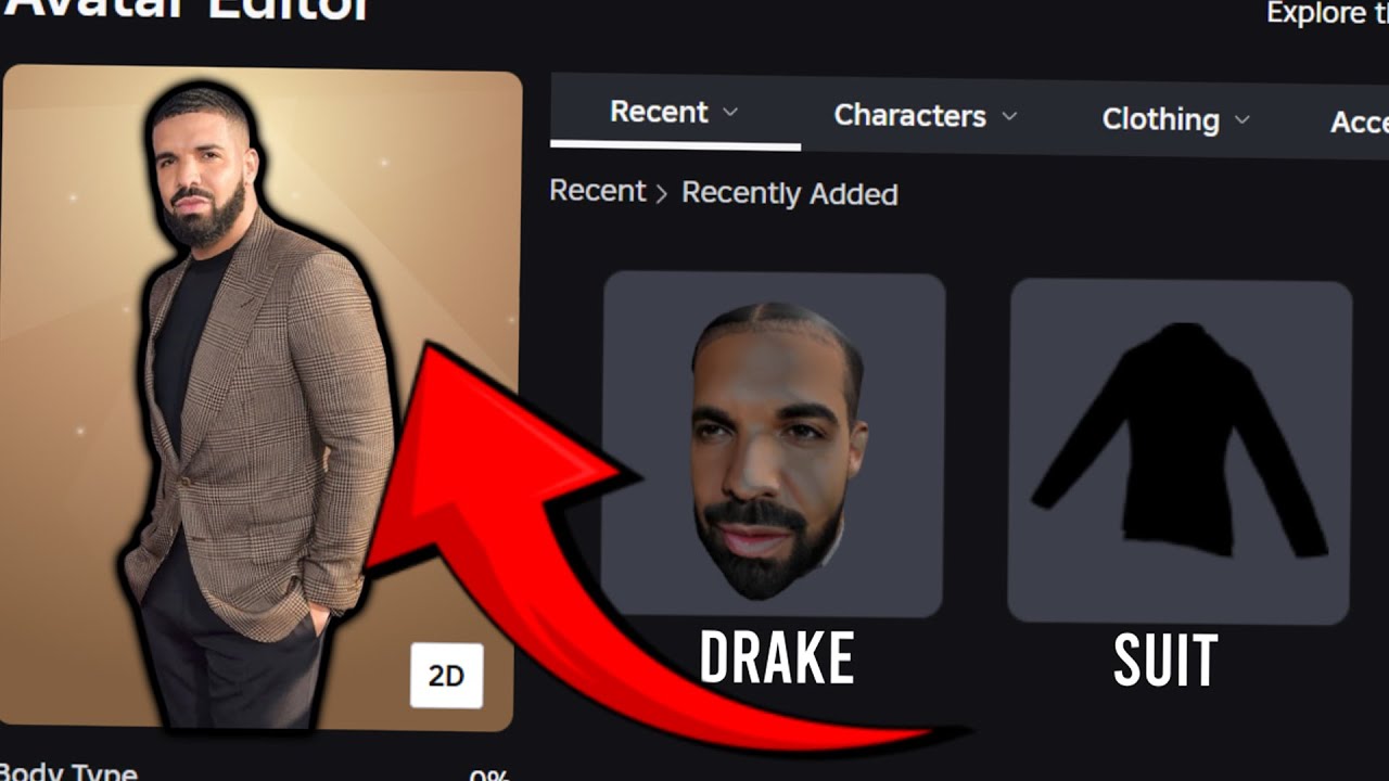 Making Drake a roblox account... - YouTube
